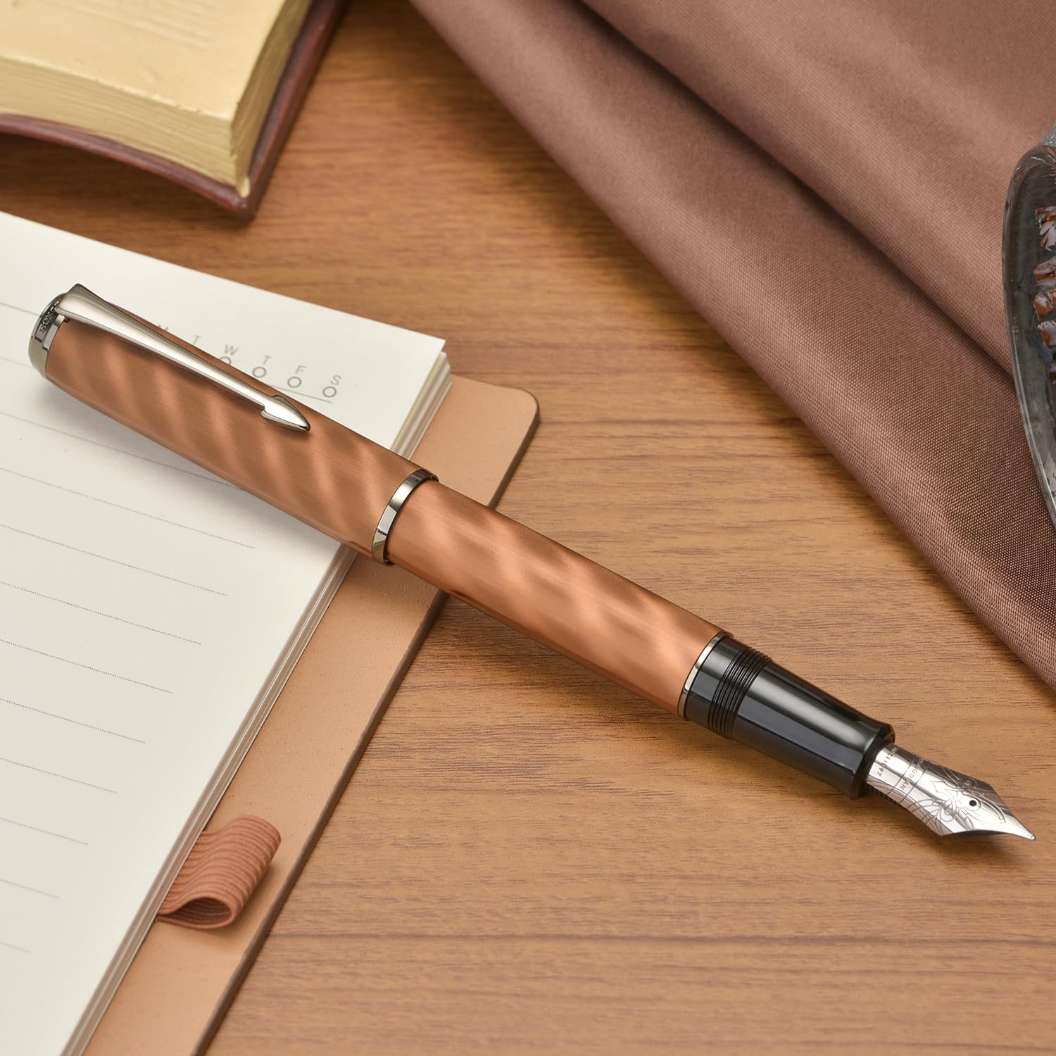 Snapklik.com : Hongdian A9 Fountain Pen Large #8 Fine Nib Ebonite Feed ...