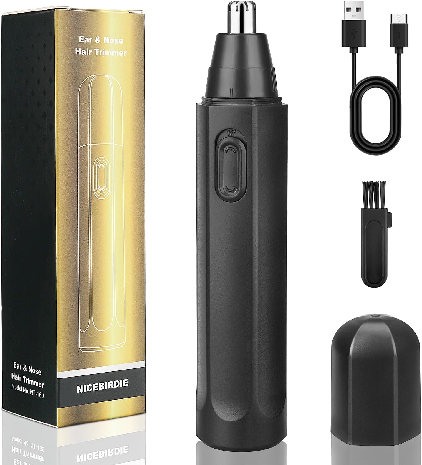 Amazon.com: NiceBirdie Nose Hair Trimmer for Men Women, USB ...