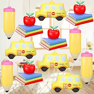 Amazon.com: RattanView 12 Pcs Back to School Inflatable Decorations ...