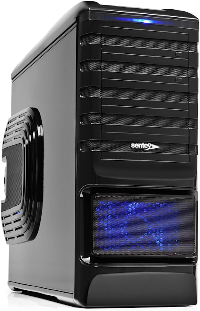 Amazon.com: Sentey Burton Black Gs-6500.Gaming Case / 1mm Secc / ATX ...