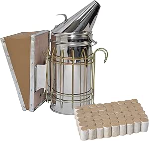 Amazon.com : Bee Hive Smoker Kit, Stainless Steel Bee Hive Smoker with Heat Shield, Beekeeping ...