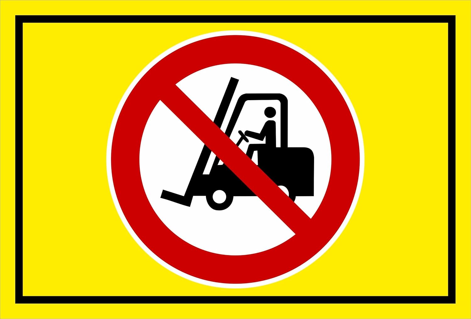 Letrero para piso testigo de extracción Prohibido – Gabelstapler ...