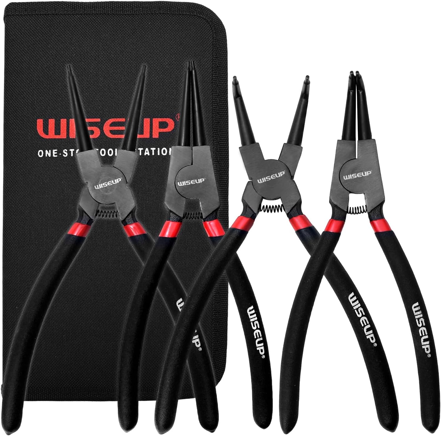 16" Snap Ring Pliers Set, Heavy Duty Circlip Pliers Set 2 PCS with ...