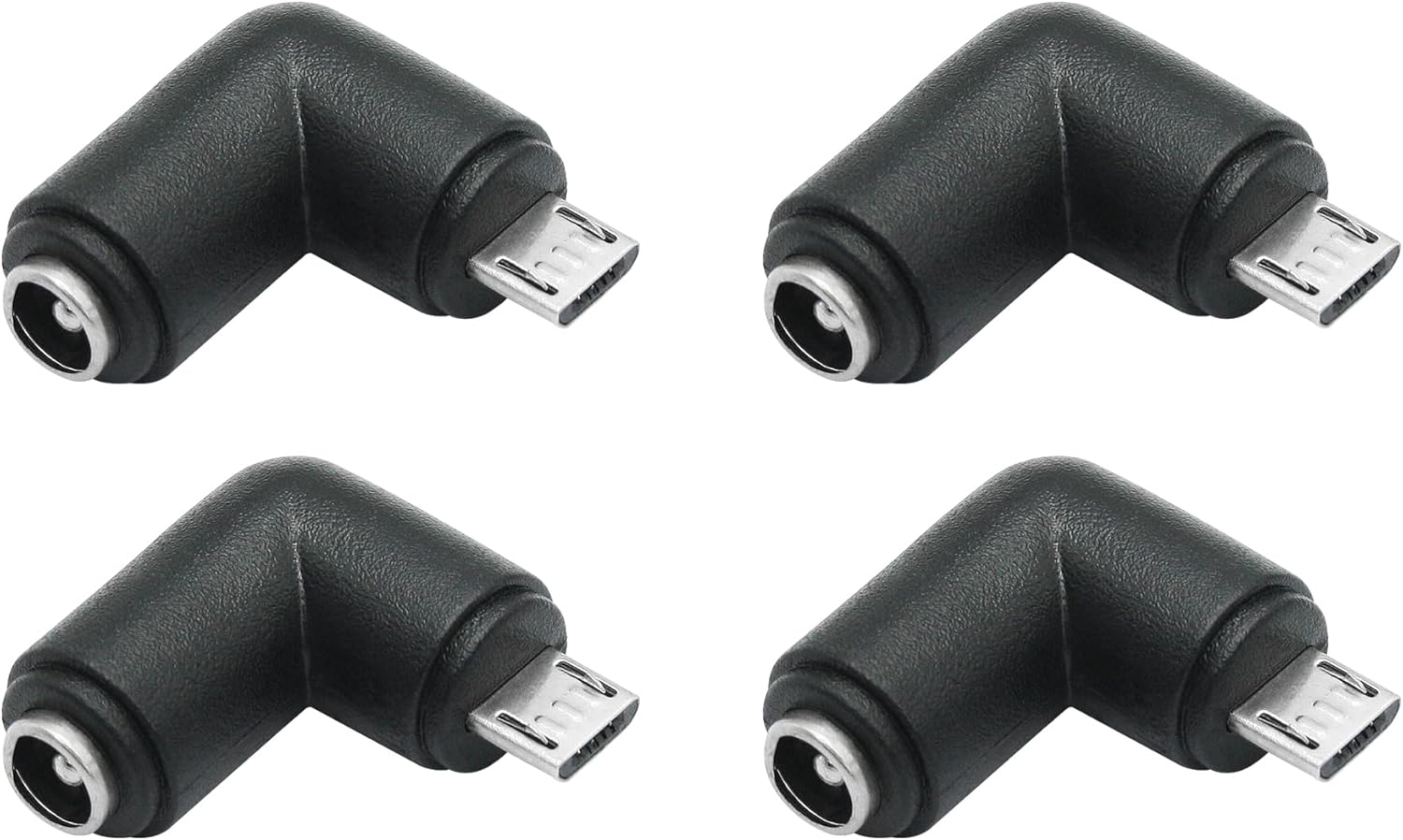 Amazon.com: Maixbomr 4Pcs DC 5.5mm x 2.1mm to Micro USB Adapter, 90 ...