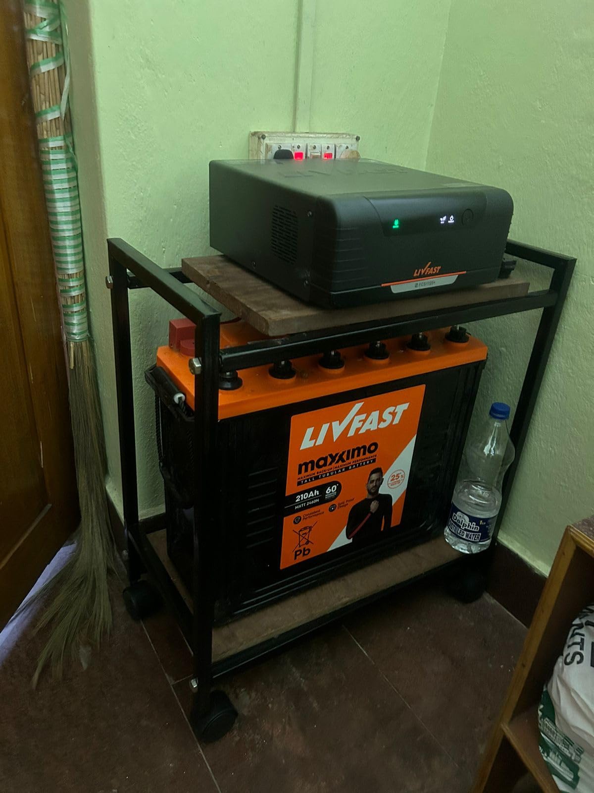 Eagle Store Inverter Trolley with Wheels - Inverter Stand for Home ...