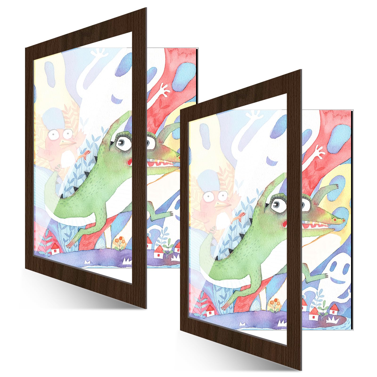 Snapklik.com : 2 Pack 85x11 Kids Art Frames Changeable, Front Opening ...