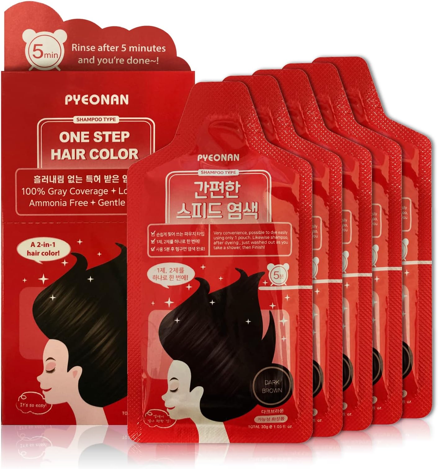 Amazon.com: Just 5 Women's 5 Minute Permanent Hair Color with ...