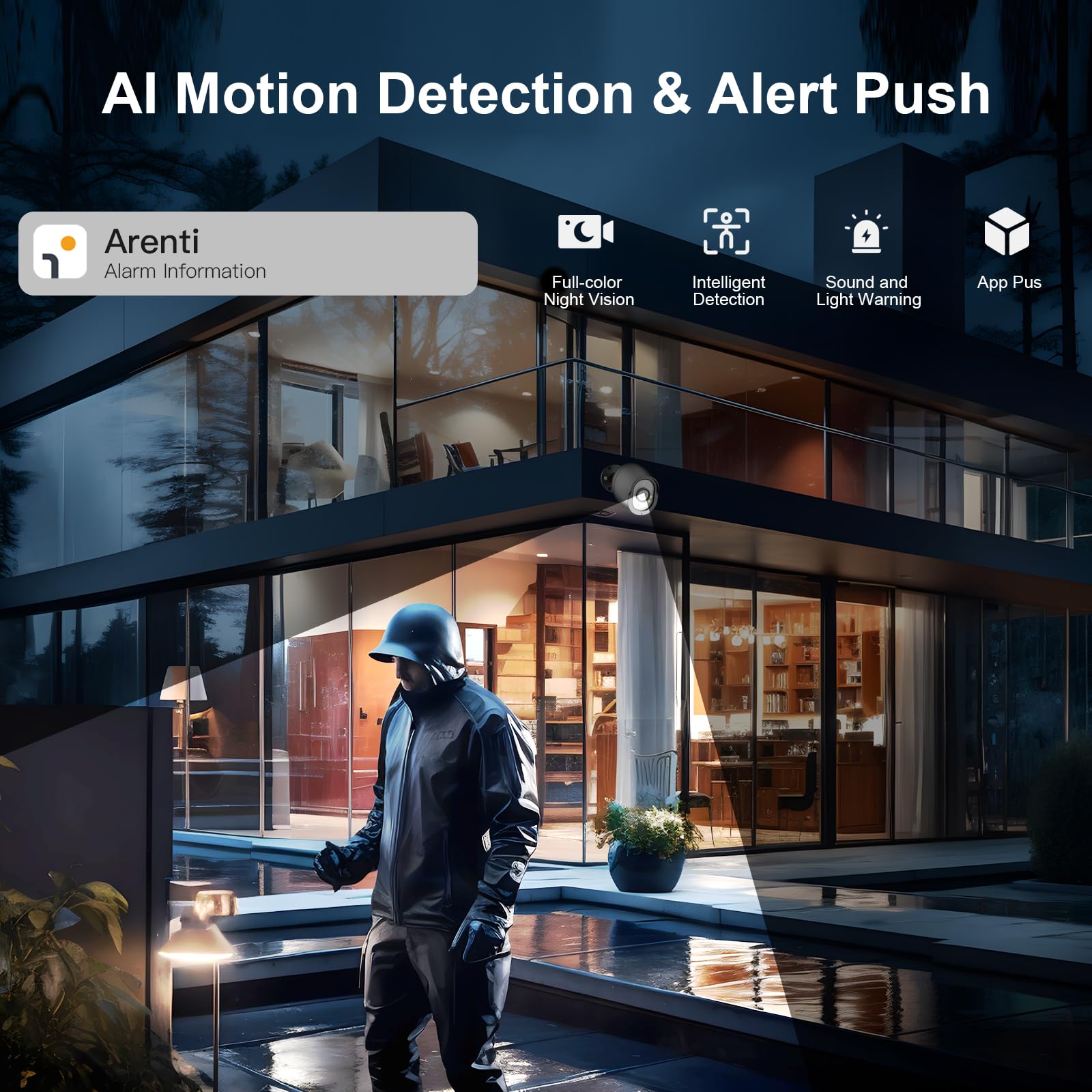 Snapklik.com : ARENTI 5MP PoE Security Camera System, 4PCS 5MP Wired PoE Cameras Outdoor IP ...