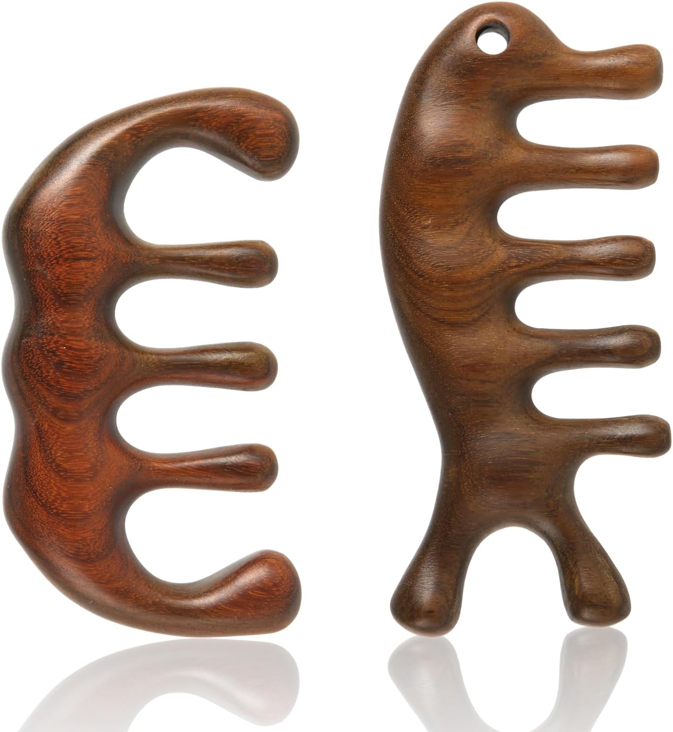 Amazon.com : 2pcs Scalp Massager Combs, Anti-Static Natural Wooden Wide ...