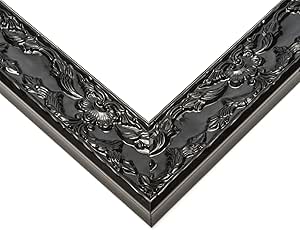 Amazon.com - 33x33 Frame Black Solid Wood Picture Frame Width 1.75 ...