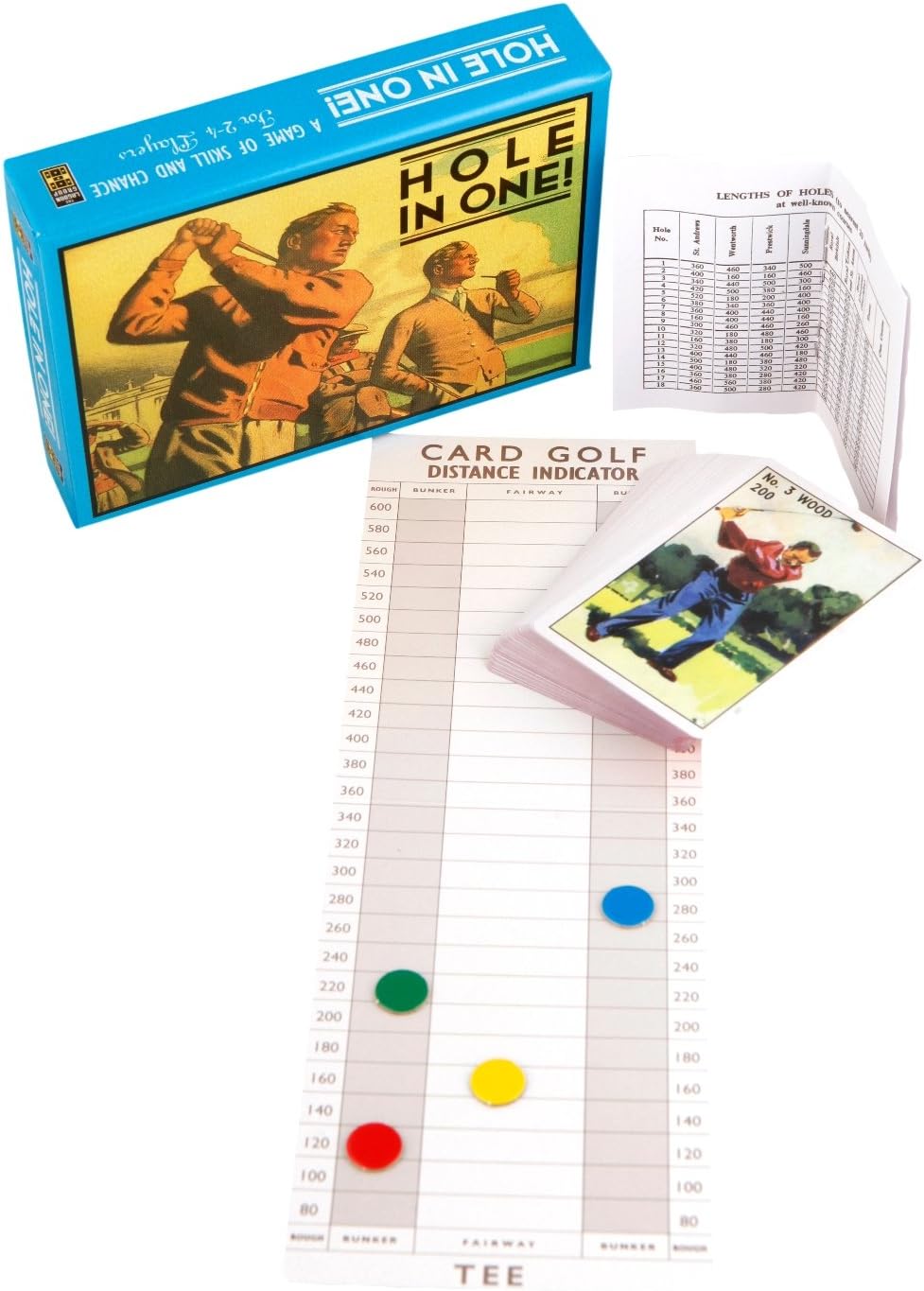 HOLE IN ONE! VINTAGE GOLF JEU DE CARTES (VERSION ANGLAISE), Board Games ...