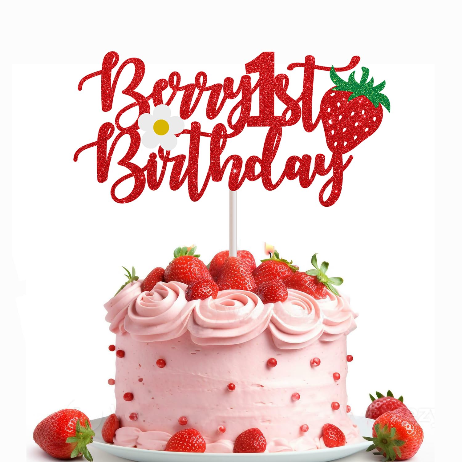 Strawberry Shortcake Cake Topper