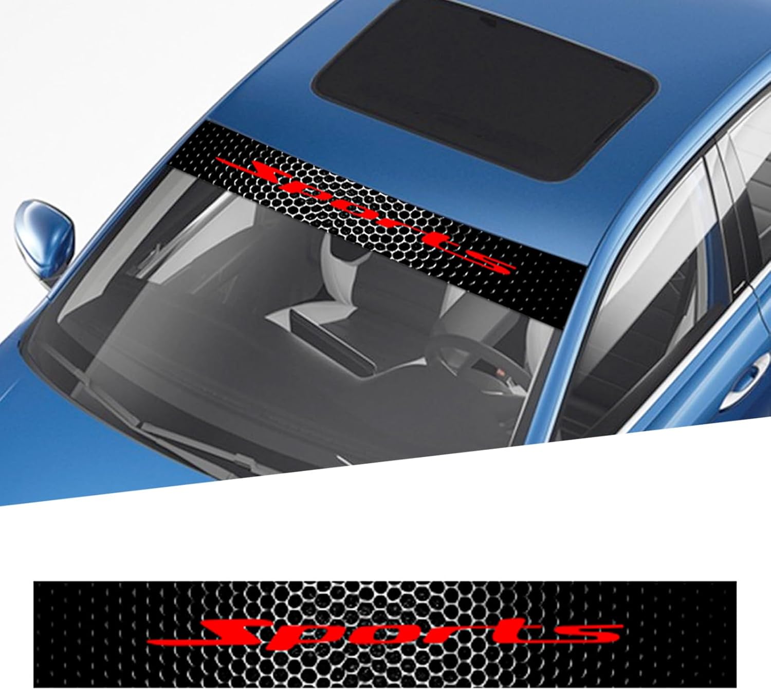 Amazon.com - QianBao Universal Sport Car Front Window Windshield Banner ...