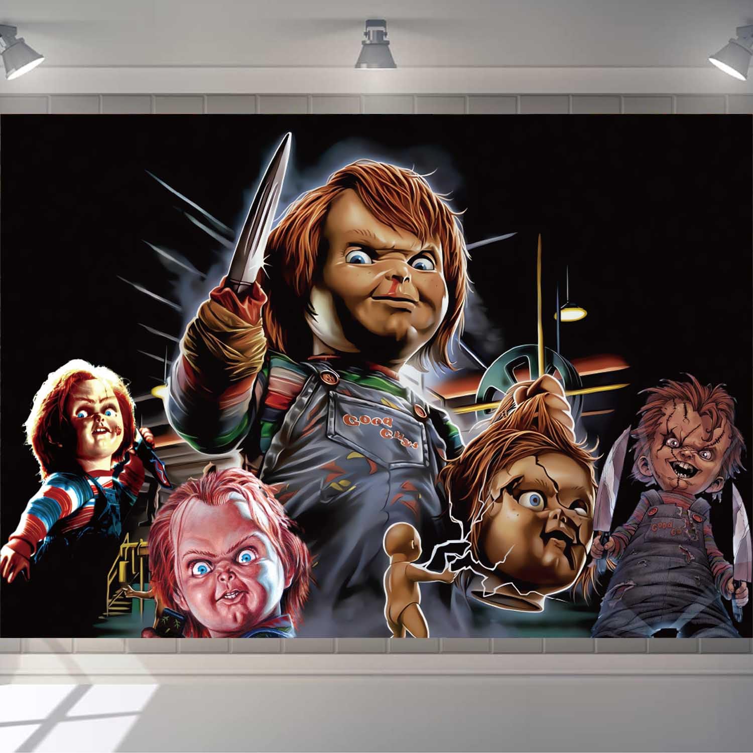 Amazon.com: Chucky Background Horror Movie Birthday Decorations,Chucky ...