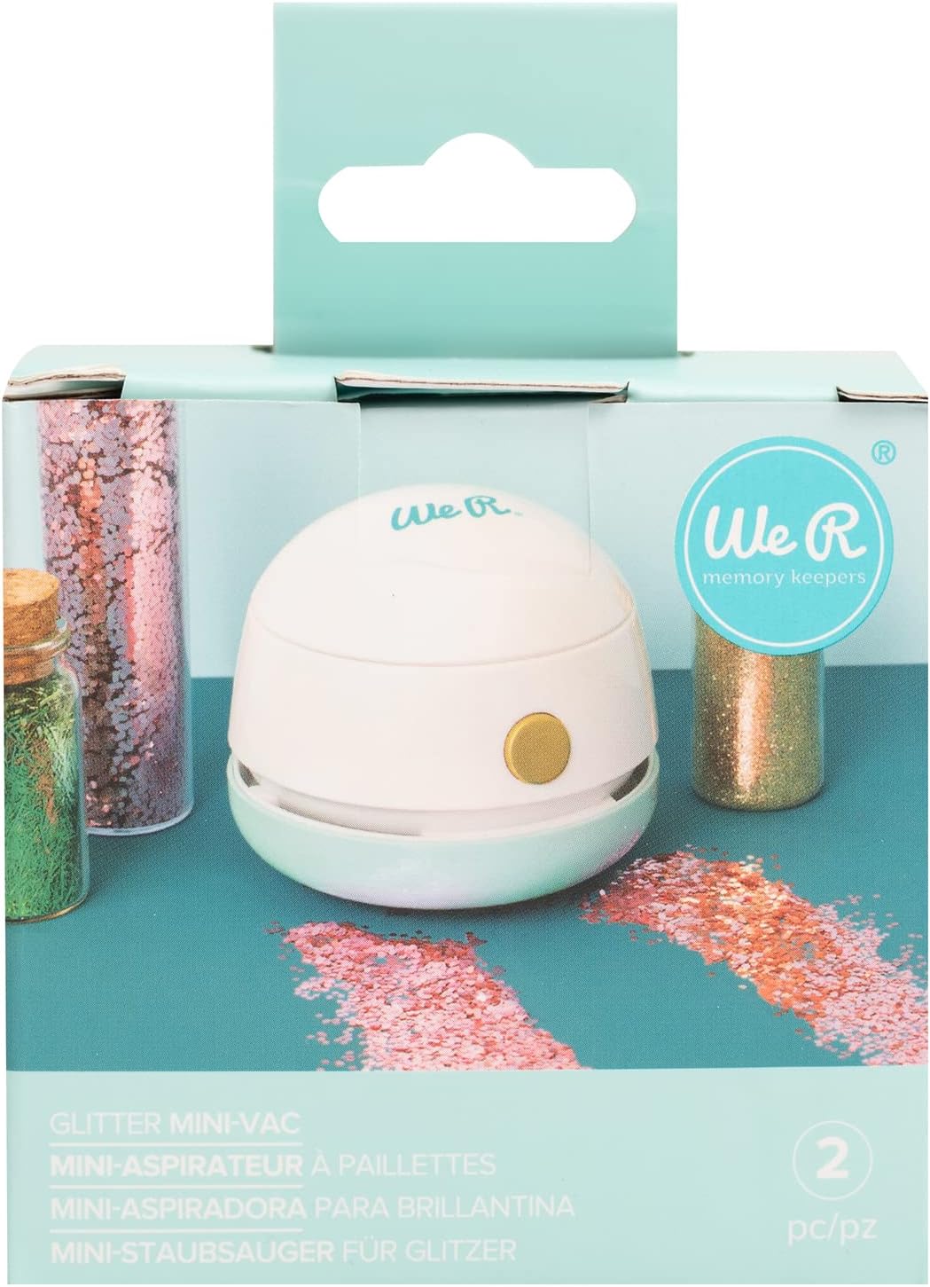 Amazon.com: We R Makers Mini Glitter Vac, Cleans Glitter, Powder, Easy ...