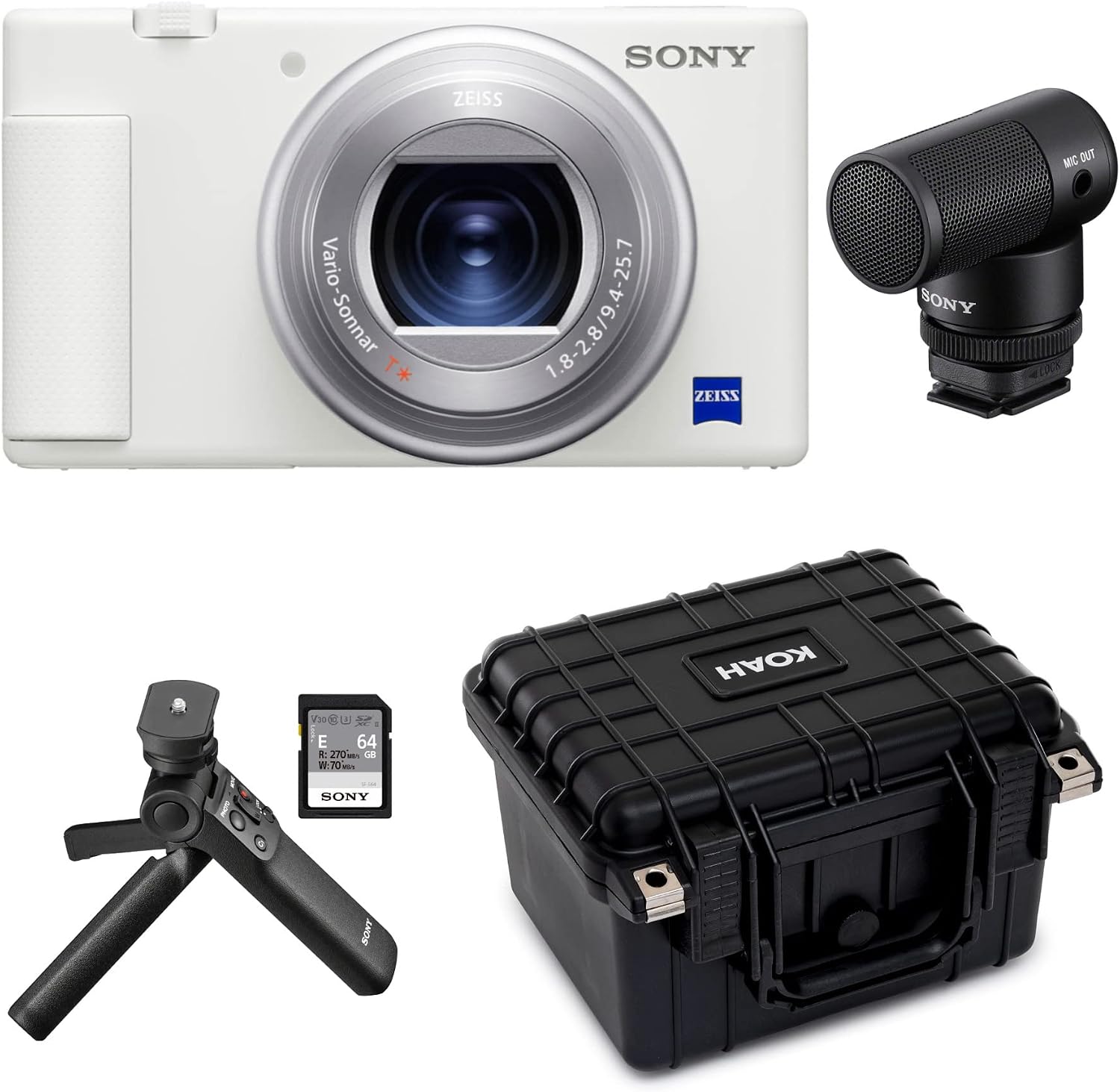 Amazon.com : Sony ZV-1 Camera for Content Creators and Vloggers (White ...