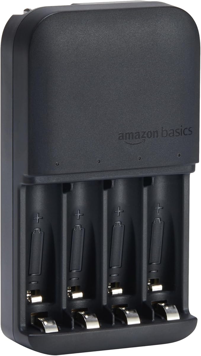 Amazon.com: Amazon Basics Battery Charger for Rechargeable AA and AAA ...