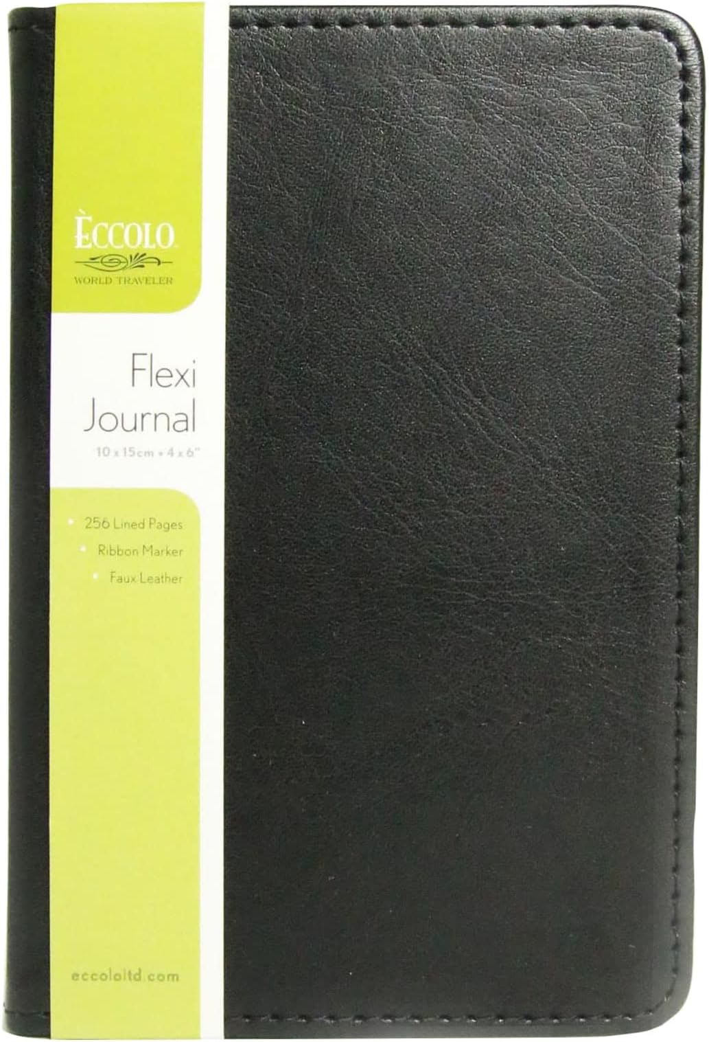 Amazon.com : Eccolo Flexi Journal, 4" x 6", 256 Pages (128 Sheets), Black : Office Products