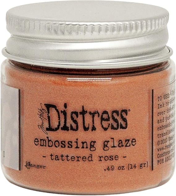 Amazon.com: Tim Holtz - Ranger EMBOSSING GLAZE TATTRD ROS, Tattered Rose