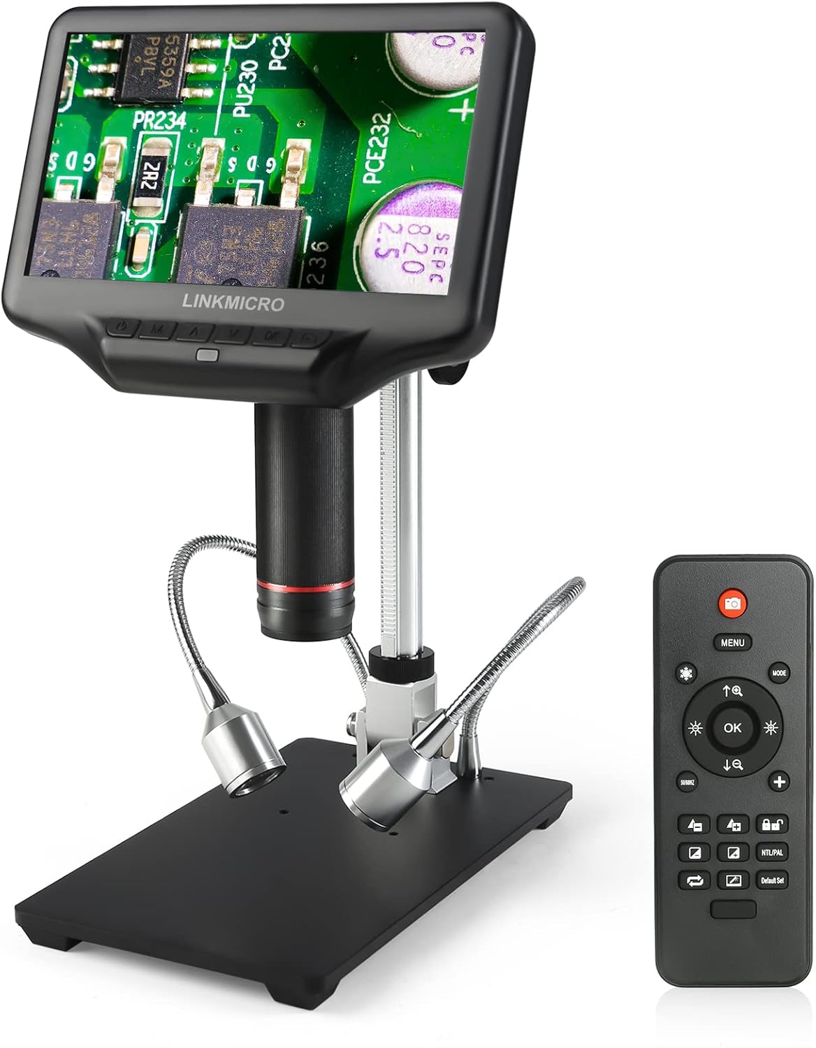 HDMI Digital Microscope LINKMICRO LM407 7'' LCD Digital Microscope for ...