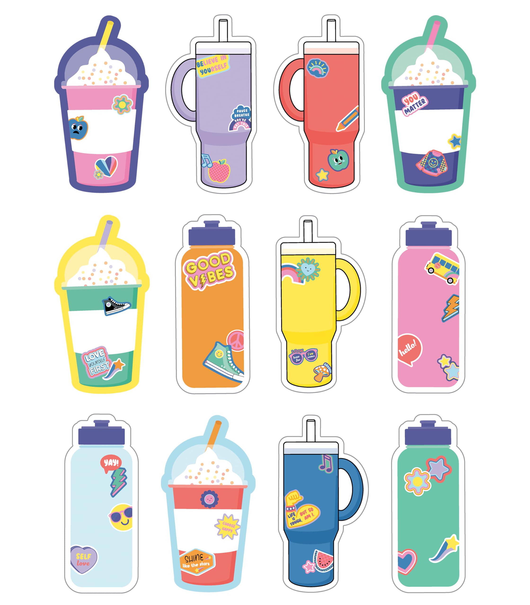 Amazon.com: Carson Dellosa We Stick Together 36 Cups and Water Bottles ...