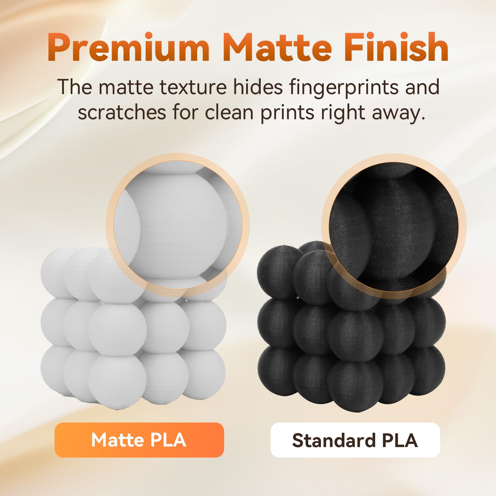 Snapklik.com : FLASHFORGE PLA Filament 1.75mm +/- 0.02mm, Matte White ...