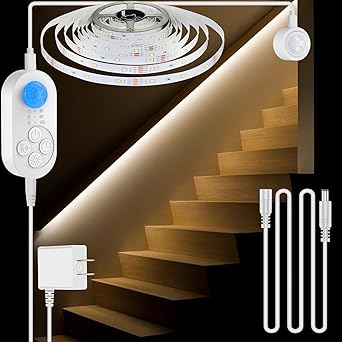 Amazon.com: Dual Motion Sensor Light Indoor - Plug-in Adjustable LED ...