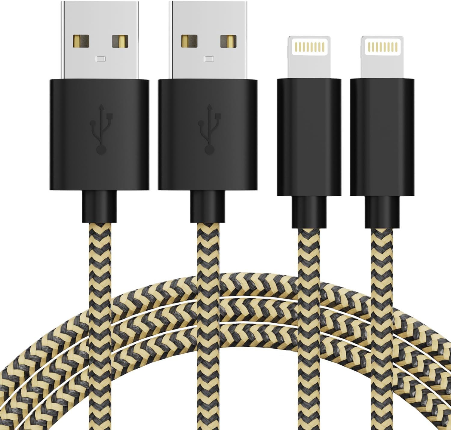 AHGEIIY iPhone Charger Cable 1M 3Pack, Apple MFi Certified Lightning ...