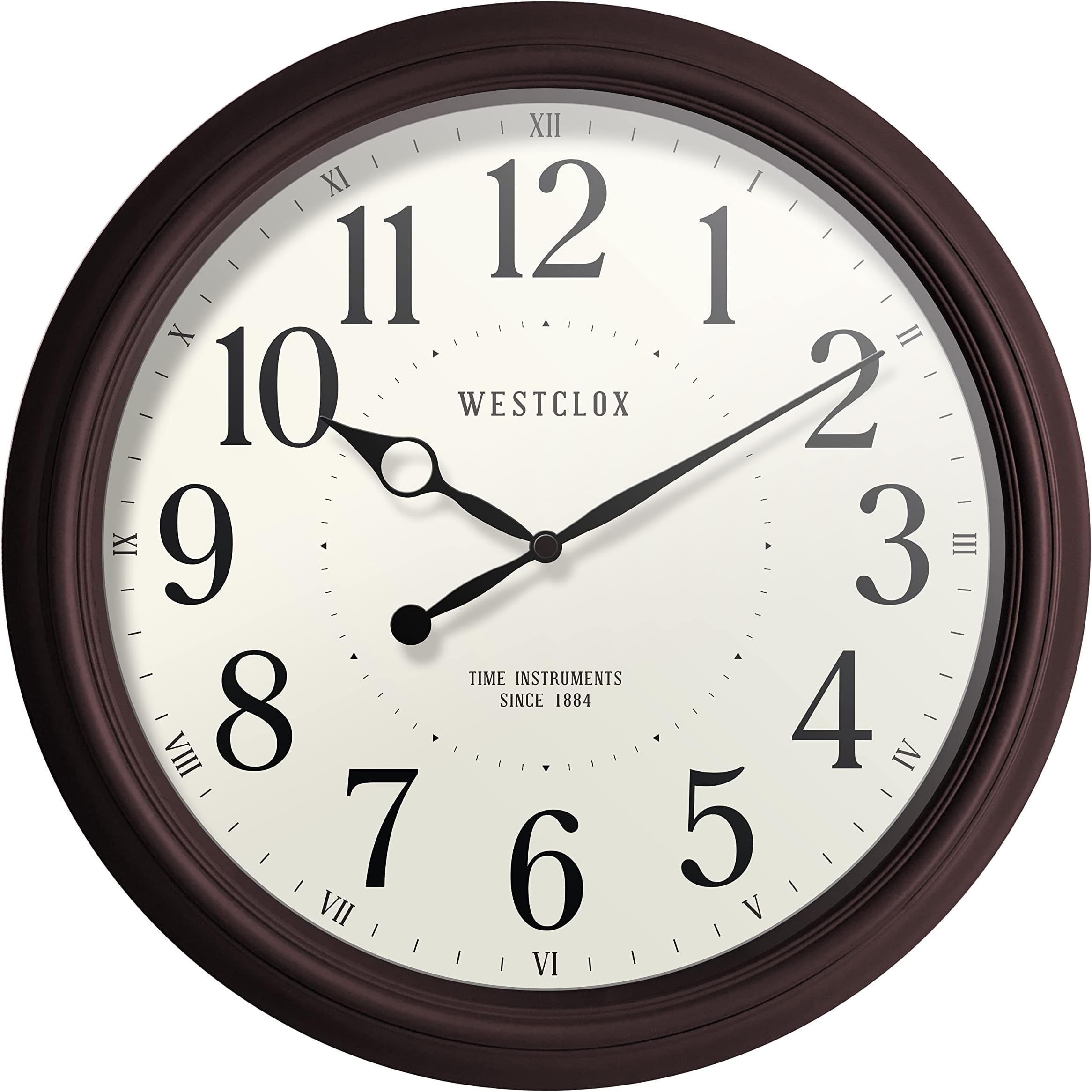 Amazon.com: Seiko 20 Inch Ultra-Modern Silver-Tone Framed Wall Clock ...