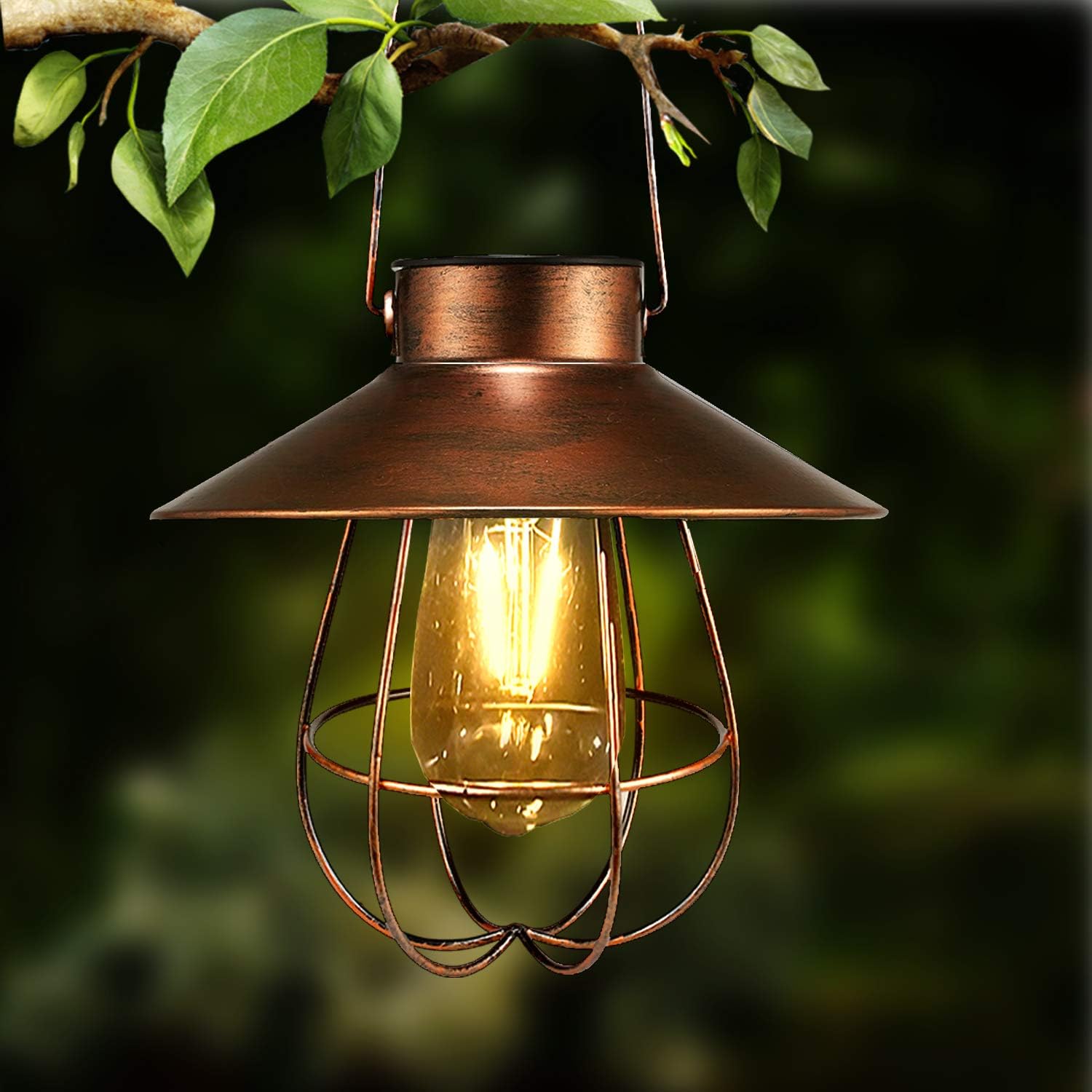 Amazon.com: Solar Lantern Outdoor Hanging Lights Waterproof Garden ...