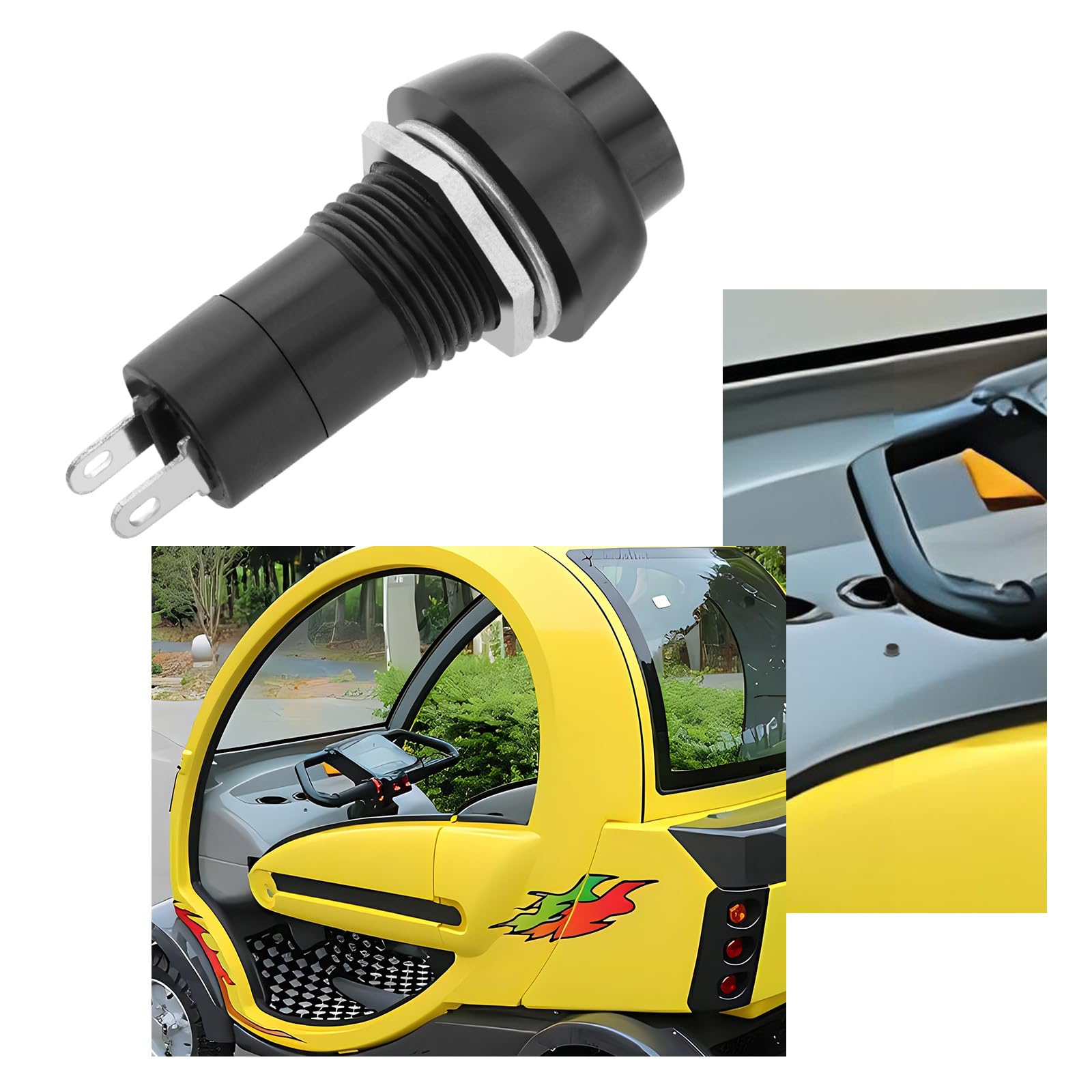 Snapklik.com : Create Idea 5pcs 12mm Latching Push Button Switch SPST ...