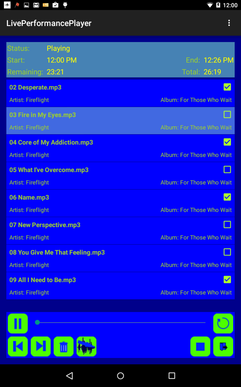 Live Performance Music Player - App on Amazon Appstore