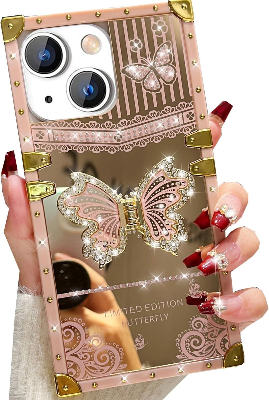 Amazon.com: Changjia Clear Glitter Case for iPhone 15 Plus, Cute Luxury ...
