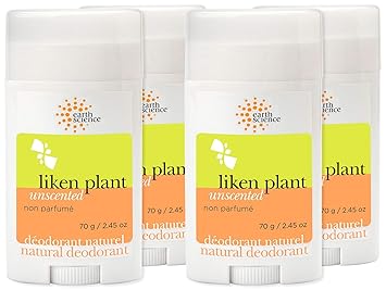 Amazon.com : EARTH SCIENCE - Unscented Lichen Plant Deodorant, 2.45 ...