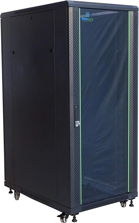 ProRack 18U 600*600 Standing Network Rack with glass door, 1 fan, 1 ...