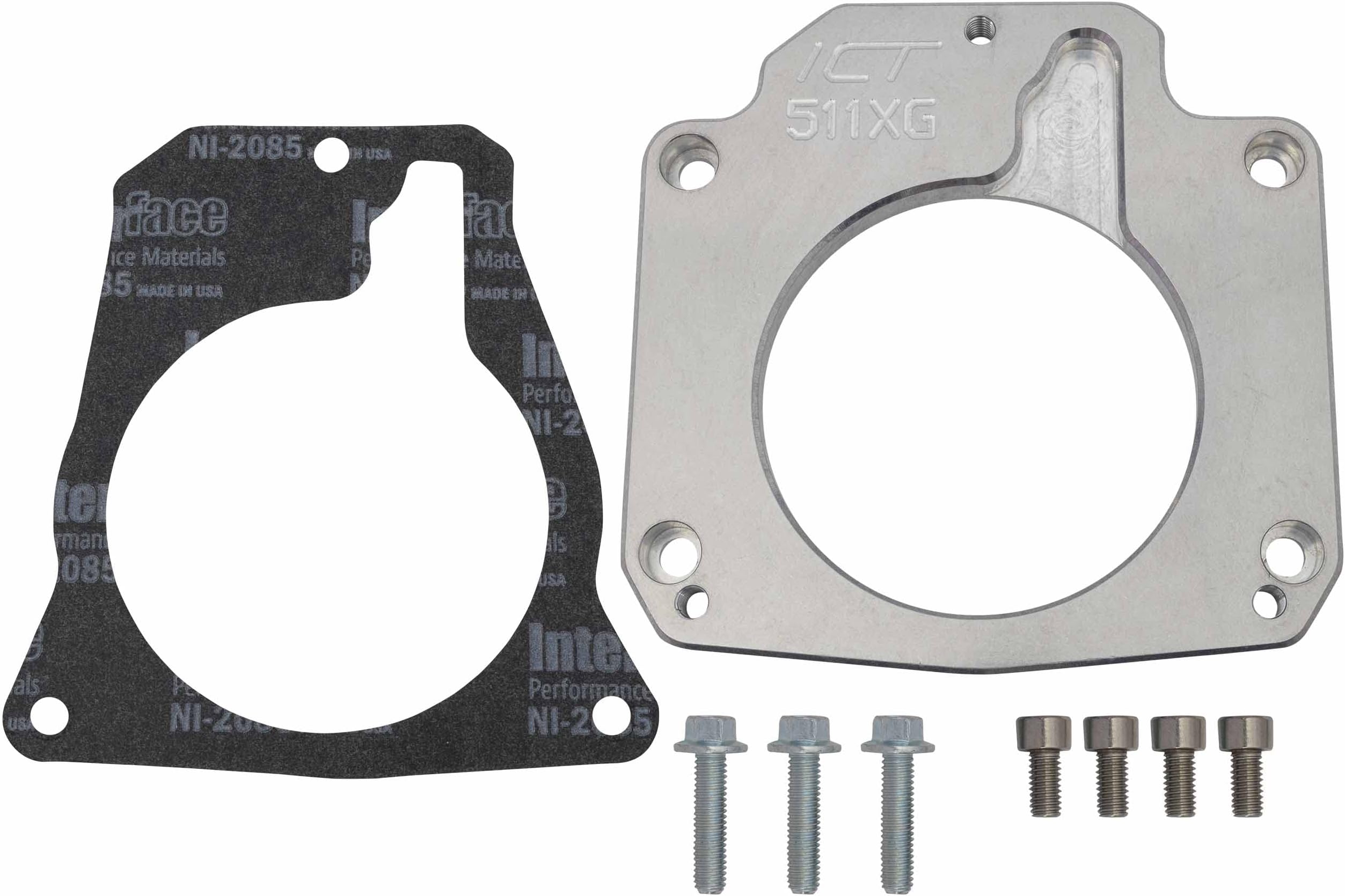 Amazon.com: ICT Billet LS Drive By Cable Throttle Body Adapter / LS3 4 ...