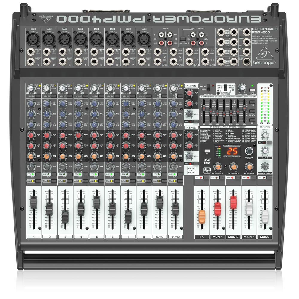 Behringer Pmp4000 16channel Powered Mixer Pmp4000 Bh Photo