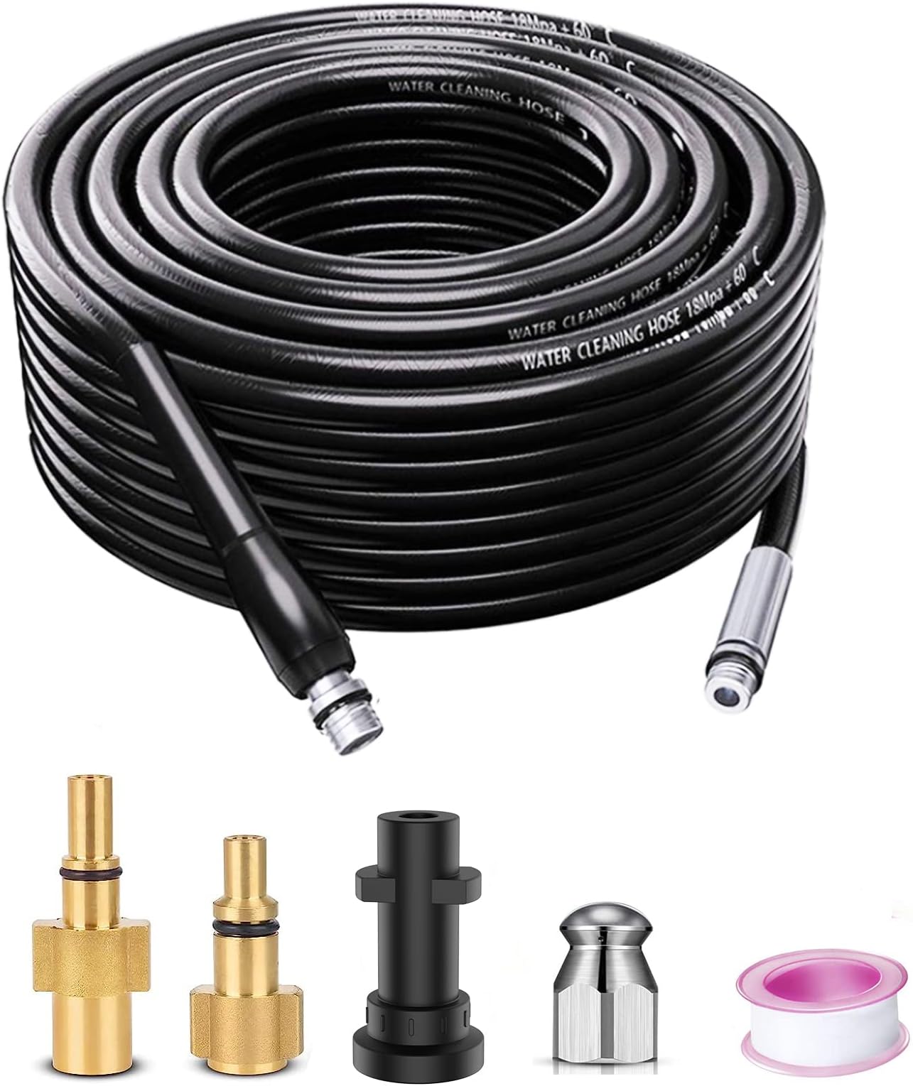 Nilfisk Drain and Tube Cleaner 15M - Pipe Cleaning Hose Bayonet ...