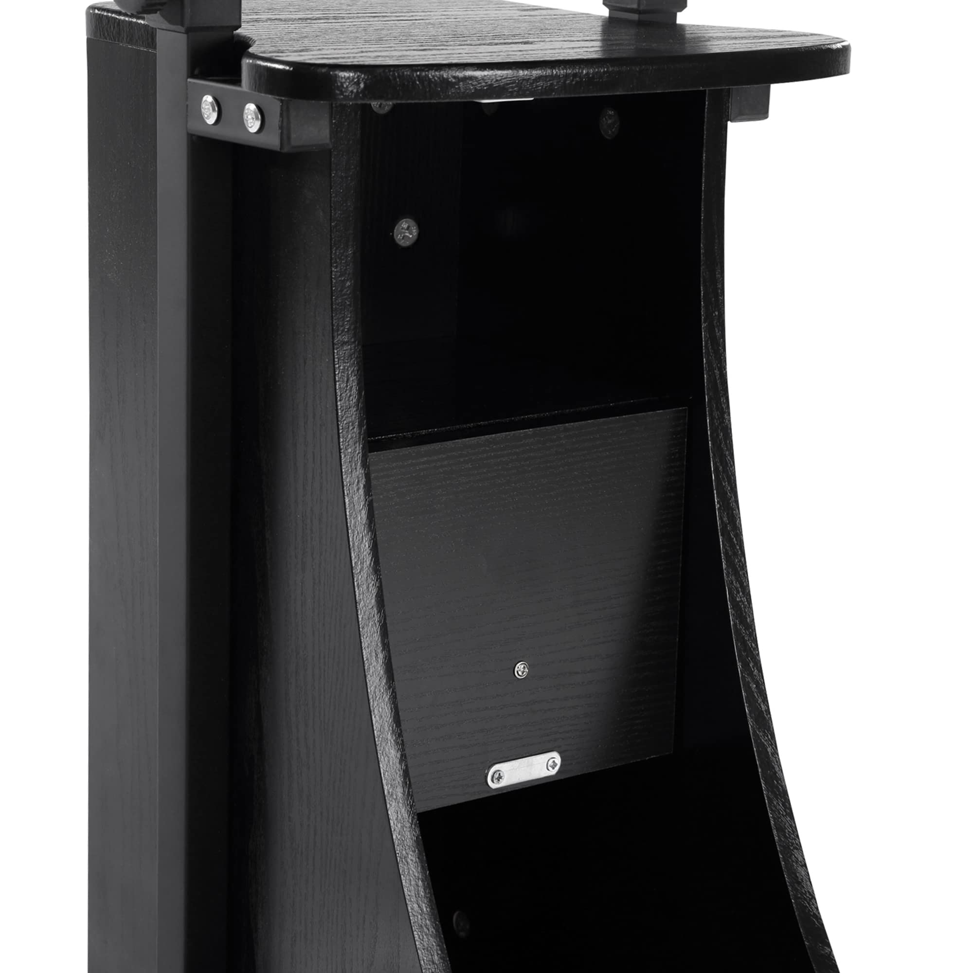 HOMCOM Mobile Laptop Cart, Sit-to-Stand Computer Desk with Drawer ...