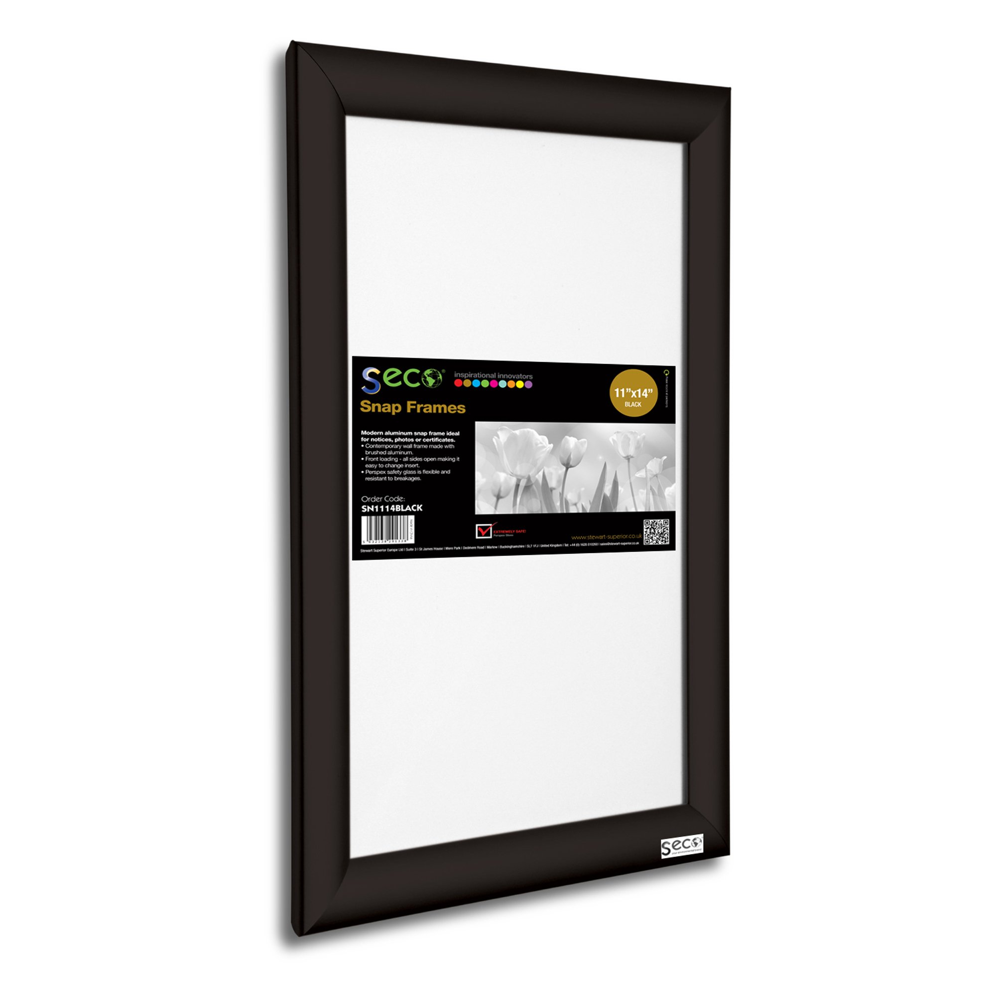 SECO Front Load Easy Open Snap Frame Poster/Picture Frame 11 x 14 ...
