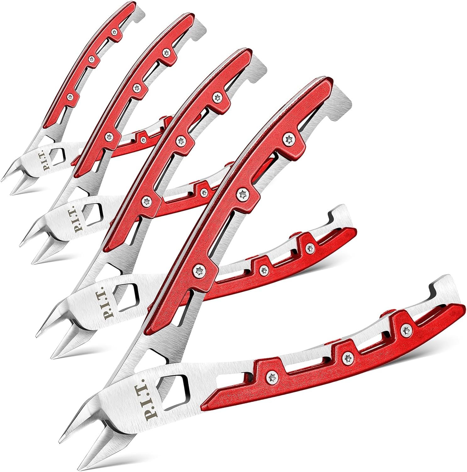 4PCs Wire Cutters,5.5'' Stainless Steel Flush Cutters,Side Cutters,Wire ...