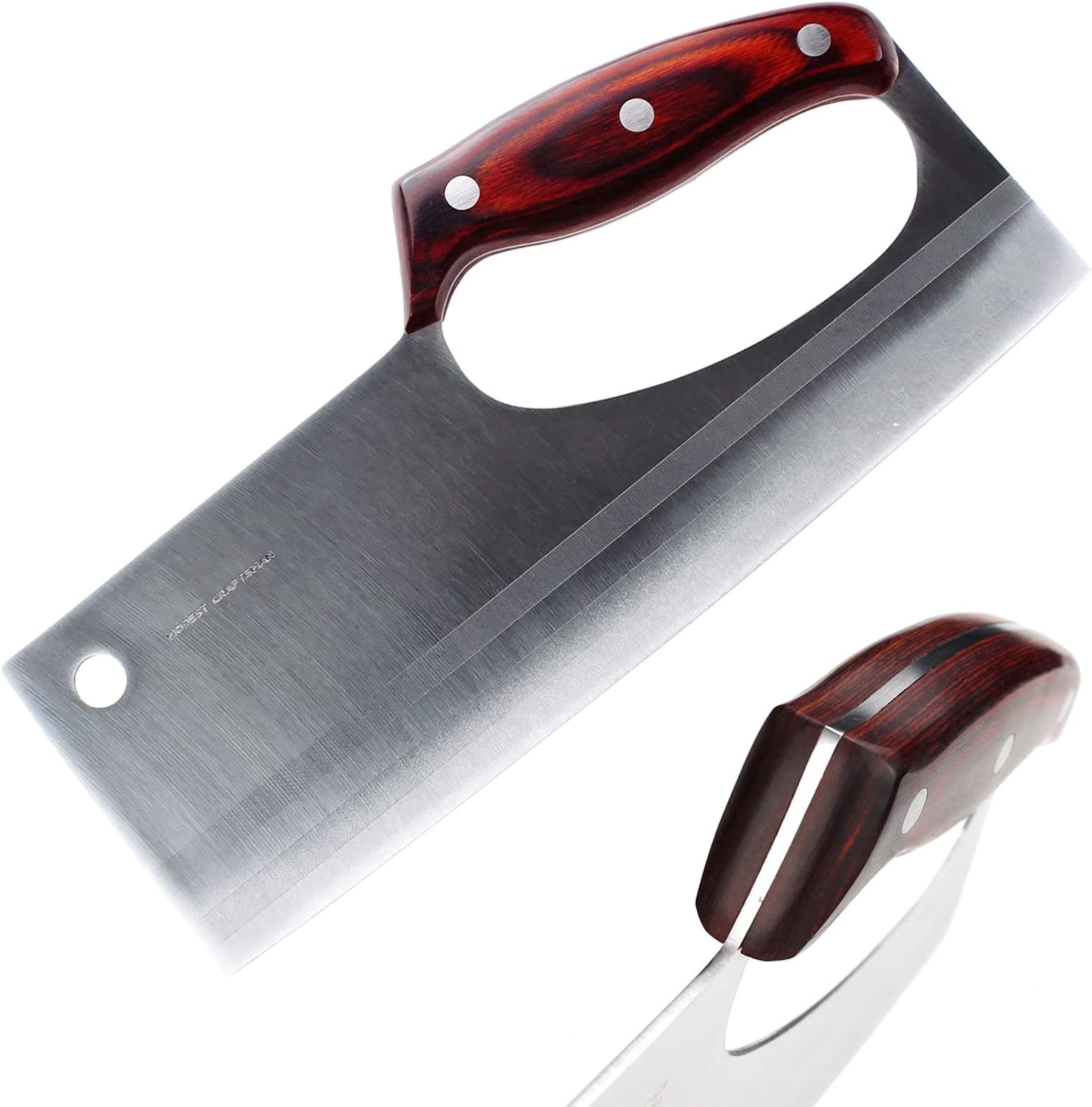 Amazon.com: ROCOCO Meat Cleaver Knife Unique Effort Saving Kitchen ...