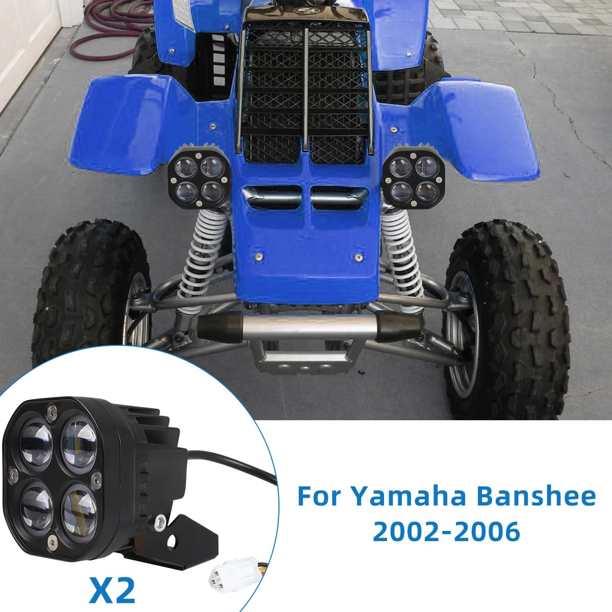 Snapklik.com : 2 X Headlights Head Lights Kit Assembly For YAMAHA ...