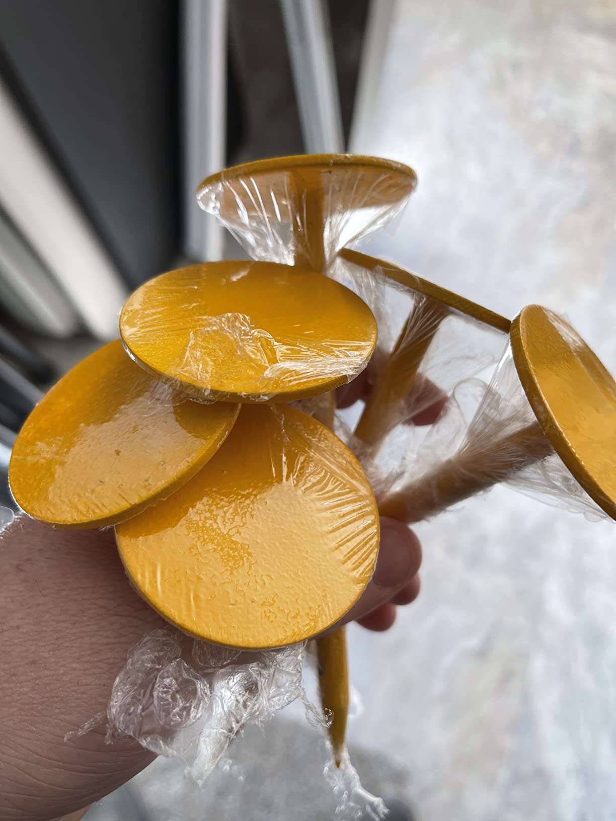 Amazon.com : NSY 6 Pack Yellow Survey Marker/Survey Stakes/Property ...