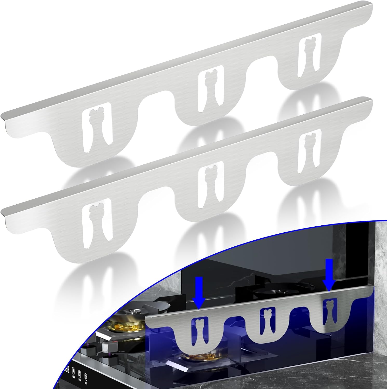 Amazon.com: LOCVCDA Stainless Steel Stove Gap Covers for Stove Guard ...
