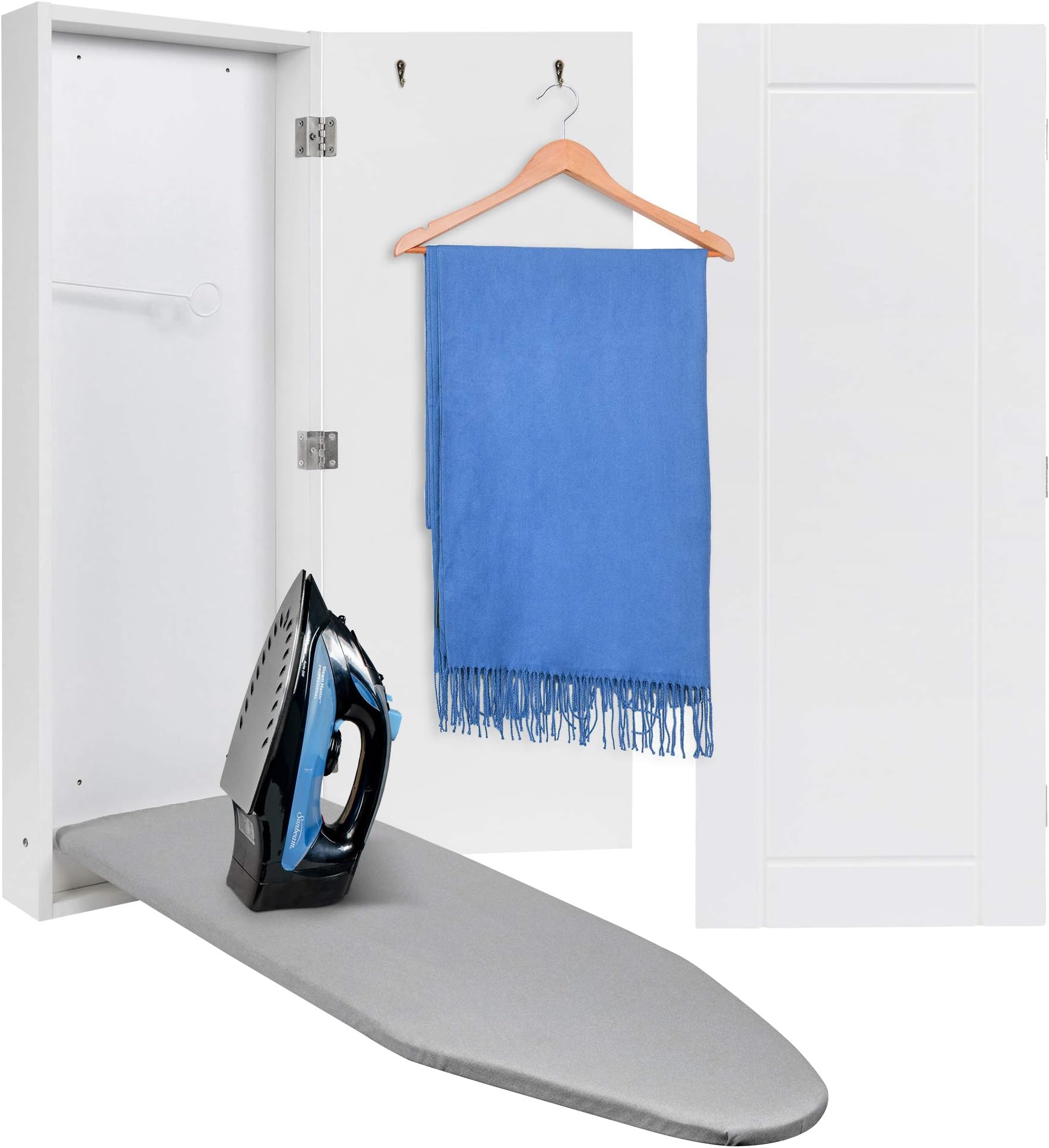 Amazon.com: Ironing Board Cabinet Wall Mounted, Cabinet with Built-in ...