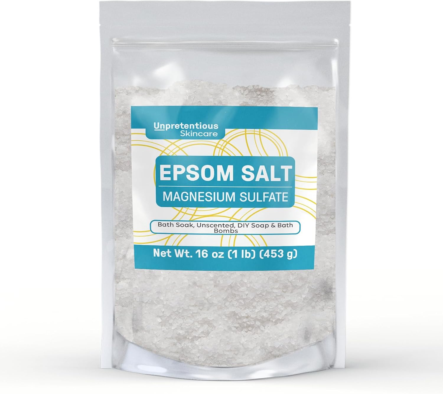 Amazon.com : Unpretentious Epsom Salt, 1 lb, Skincare, Soaking Solution ...