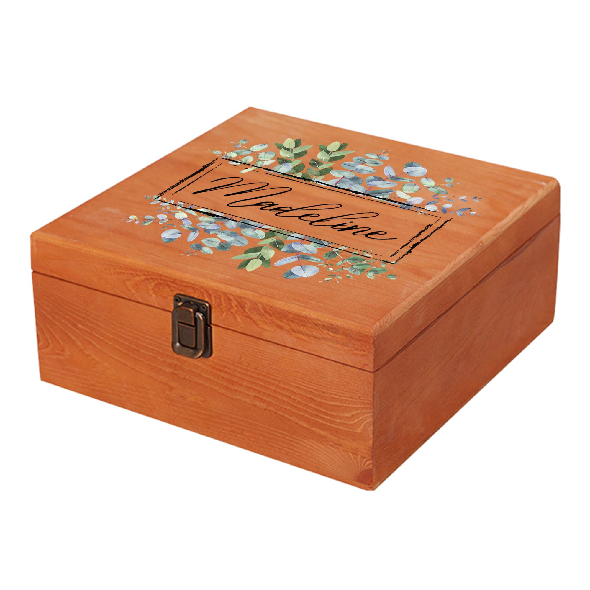 Amazon.com: Cooayyaooc Personalized Keepsake Memory Box Custom Name ...