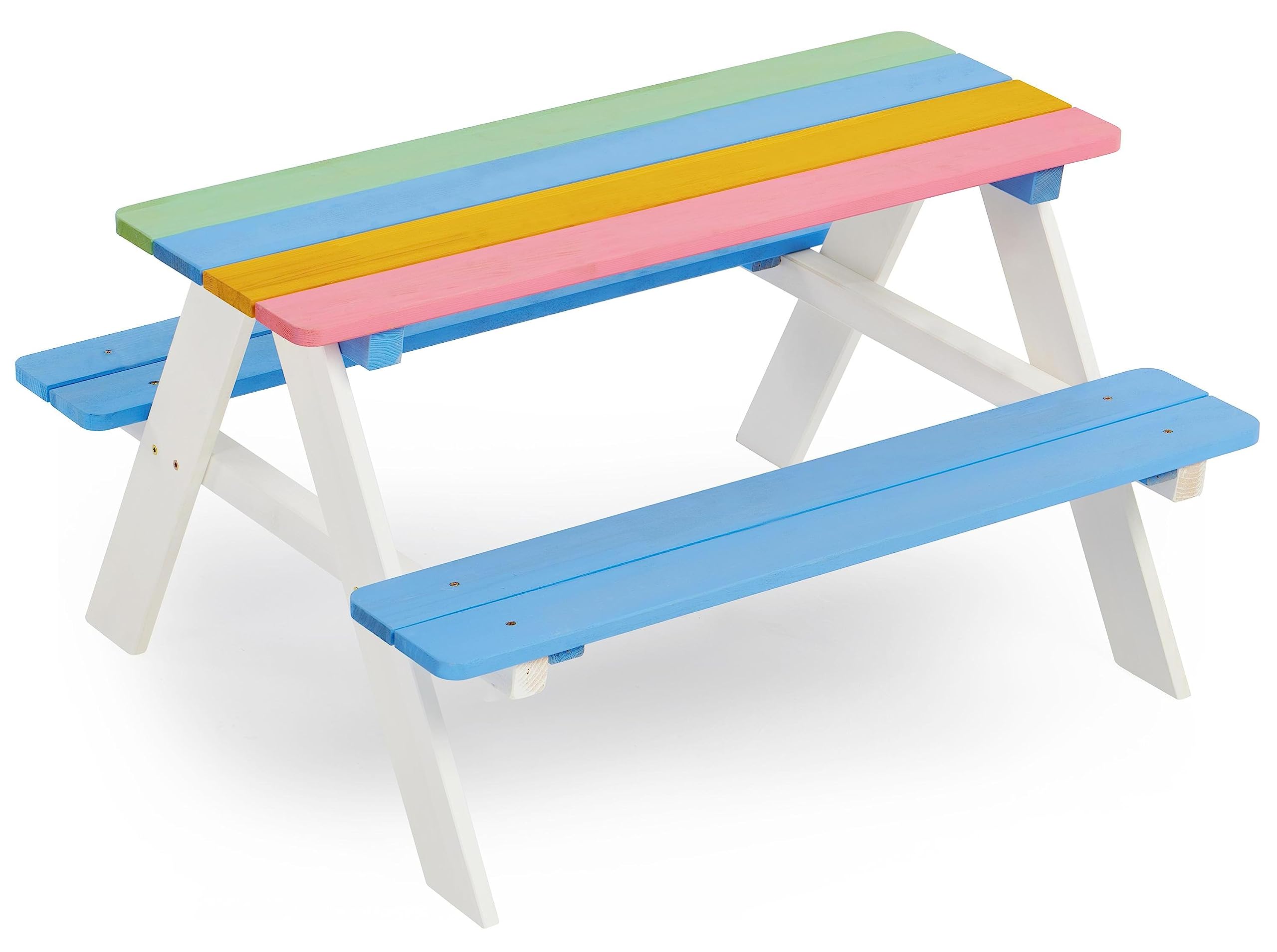 Amazon.com: BTEXPERT Kids Picnic Table Wooden Child Children Activity ...