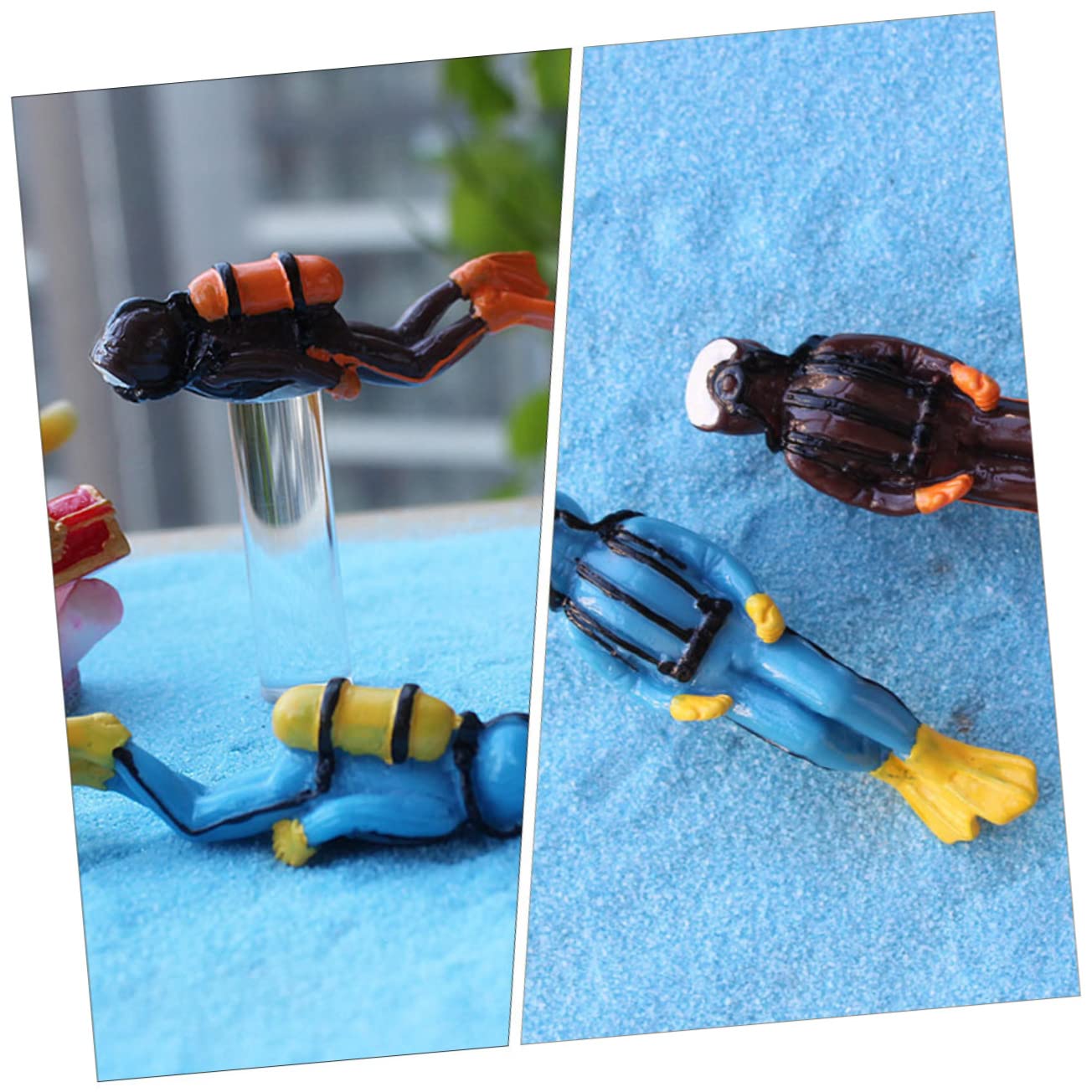 Snapklik.com : 4pcs Fish Tank Landscaping Frogman Miniatures Fish Tank ...